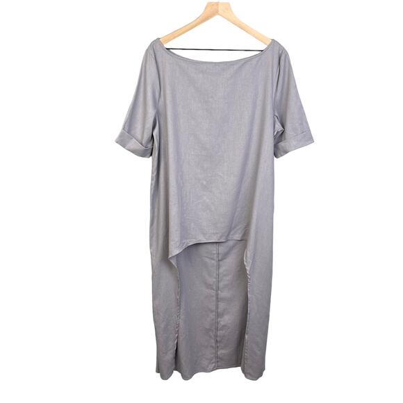 Faeriesty | Dresses | Faeriesty Xl Tunic Dress Hilow Hem Linen Cotton Blend Langenlook Cottage ...